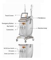 China 1064nm 532nm 1320nm Laser Multifunction Beauty Machine 4 In 1 IPL Nd YAG Laser Equipment for sale