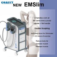 China 18 Inch Screen EMS RF Muscle Sculpting Building Machine with Piano Sound and 1 Pelvic Floor Training Seat Paddle for sale