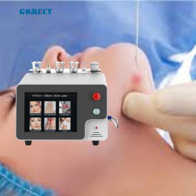 China Optical Fiber Face Lifting Skin Tightening Facial 980nm 1470nm Facelift Laser Endolaser Machine for sale