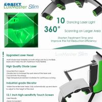 China CE 10 Green Luxmaster Slim Lipo Laser Therapy Machine For Full Body Arms Back Fat Reduction for sale