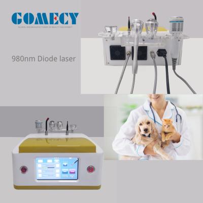 China 980nm Diode Laser Veterinary Laser Physiotherapy Machine for Dogs Cats Horses Recovery Single Package Size 46X44X27 Cm for sale
