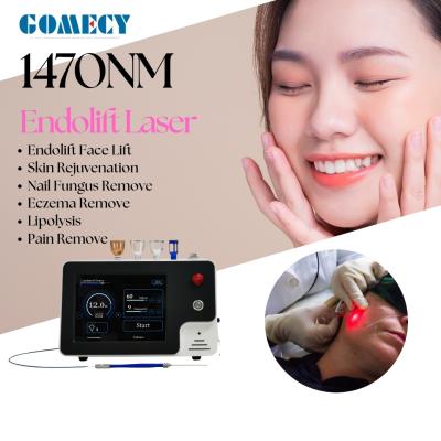 China 1470nm Endolift Laser Face Lift Double Chin Shape 15W 20W Fat Cellulite Reduce Lipolysis Laser Beauty Machine for sale