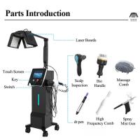 China Analysis Hair Loss Therapy Equipment for Salon with Multifunction Hair Care System and 60Hz Laser Scalp Treatment Device for sale