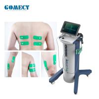 China Vertical 4 Wheels Easy Moving Shockwave Therapy Machine Electotherapy Ultrasound for Chronic Pain Treatment and Tissue Repair for sale