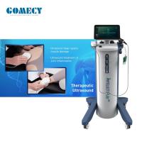 China Vertical 4 Wheels Easy Moving Shockwave Therapy Machine Electotherapy Ultrasound for Chronic Pain Treatment and Tissue Repair for sale
