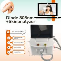 China 2 in 1 808nm Diode Laser Device with Scalp and Skin Analysis Function TEC Sapphire Cooling Diode Laser Hair Removal Equipment for sale