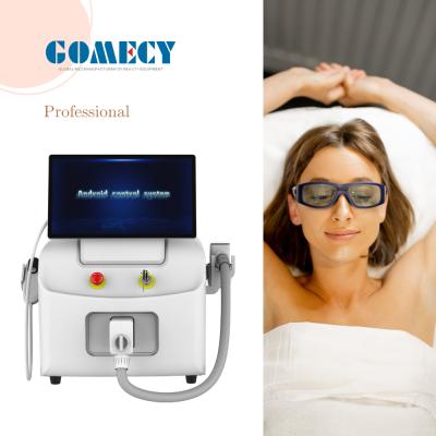 China GOMECY 808 755nm 1064 Diode Laser Hair Removal Machine Stationary Smart 800-2400w with Ai Skin Analysis for sale