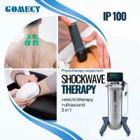 China 3 in 1 Shockwave Ultrasound Electrotherapy Physiotherapy Equipment Chronic Pain Treatment and Tissue Repair for sale