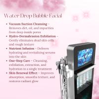 China High End Water Drop Bubble Facial Machine For Spa Salon Deep Pore Cleaning Hydration And Skin Rejuvenation Device for sale