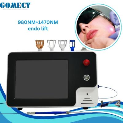 China Dual Wavelength 980 1470nm Diode Laser Therapy Device for Face Lift and Spider Veins for sale