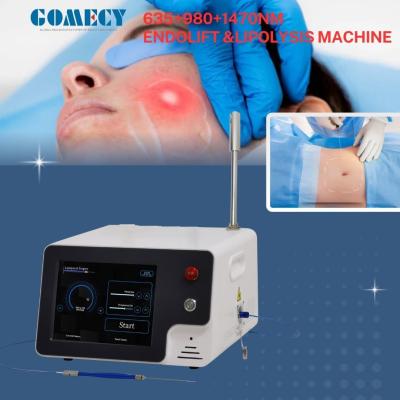 China 635nm 980 1470nm Lipolysis Endolaser Face Lift Machine Endolift Skin Tightening Body Slimming Liposuction Endolifting for sale