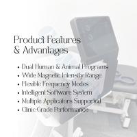 China Dual Program PEMF Therapy Machine for Human and Animal Pain Relief and Rehabilitation for sale