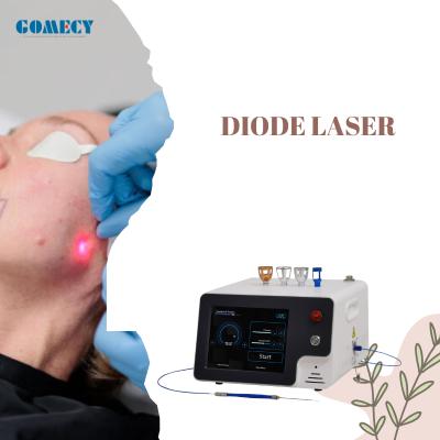 China Multi-functional 3 Wavelengths 980 1470 635nm Diode Laser Machine for Spider Vein Removal Fat Reduction and Tissue Regeneration 30W for sale