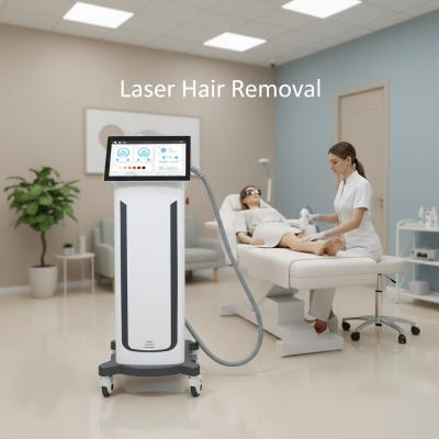 China GOMECY 4 Wavelength 808nm Diode Laser Hair Removal Machine Soprano Ice Platinum Portable Permanent Hair Remover for sale