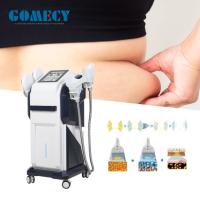 China 4 Handles 360 Degree Fat Freeze Body Sculpting Cryolipolysis Slimming Machine with 7 Tesla HI-EMT and Adjustable Cooling for sale