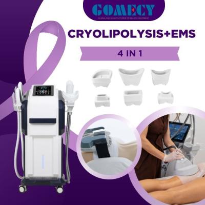 China 360° Semiconductor Surround Cooling Cryolipolysis Slimming Machine with 7 Tesla HI-EMT Muscle Stimulation and 0℃ to -11℃ Adjustable Cooling for sale