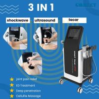 China 3 In 1 Teacr Shockwave Ultrasound Deep Tissue Sports Injury Muscle Recovery Gua Sha Machine for sale