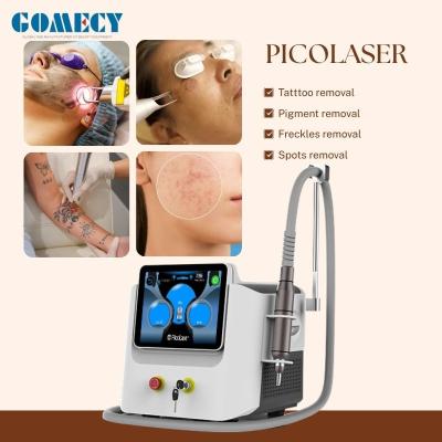 China Multi Wavelength 532nm 755nm 1064nm 1320nm Pico Laser Machine Q Switched Nd YAG Laser Tattoo Removal Device Epidermal Dermal Pigment Freckle Removal Skin Whitening Beauty Platform for sale