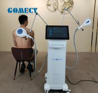 China Vertical ABS Physiotherapy Equipment Dual Handles Shockwave Technology 6 Tesla Non-invasive Pain Relief Device for Home Use for sale