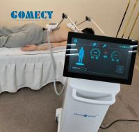 China Vertical ABS Physiotherapy Equipment Dual Handles Shockwave Technology 6 Tesla Non-invasive Pain Relief Device for Home Use for sale