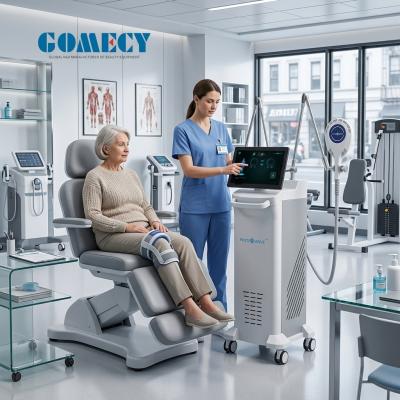 China Wholesale Vertical Physiotherapy Machine Dual Handle Physio Magneto Therapy Equipment For Sports Injury Muscle Recovery for sale