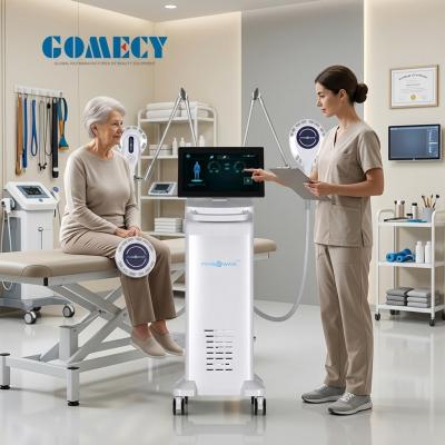 China Wholesale Vertical Physiotherapy Machine Dual Handle Physio Magneto Therapy Equipment For Sports Injury Muscle Recovery for sale
