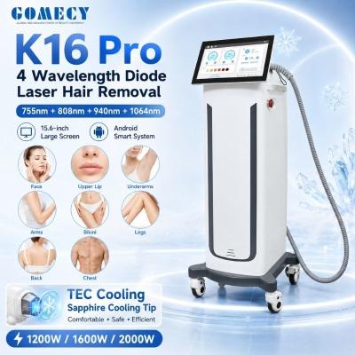 China GOMECY K16 Pro 4 Wavelength Diode Laser Hair Removal Machine with 15.6 Inch Android Touch Screen for sale
