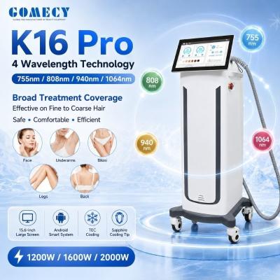 China K16 Pro Android Smart Diode Laser Hair Removal Equipment for Full Body Hair Reduction Treatment for sale