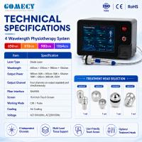 China Pain Therapy Veterinary Surgery Laser  650 810 1064 980nm Class 4 Laser Physiotherapy Equipment for sale