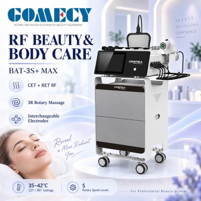 China Tecar Therapy Machine designed for professional combining CET RET electrodes and rotary massage applicator for body care treatments for sale