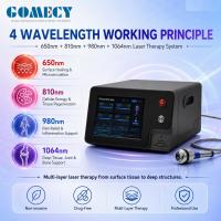 China Gomecy Latest 4 Wavelengths Diode Laser Effective Pain Relief Powerful Physiotherapy Machine Laser Therapy Machine for sale