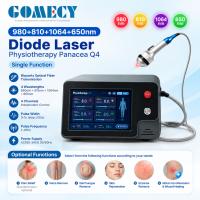 China GOMECY Multi Wavelength Diode Laser Therapy Machine 980nm 810nm 1064nm 650nm Physiotherapy Equipment for Pain Management and Rehabilitation for sale