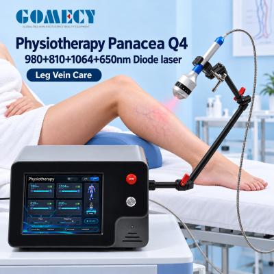 China GOMECY Multi Wavelength Diode Laser Therapy Machine 980nm 810nm 1064nm 650nm Physiotherapy Equipment for Pain Management and Rehabilitation for sale