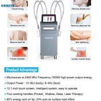 China GOMECY 2.45GHz Freezewave Body Shaping Equipment Cool Fat Dissolve Skin Firming 685nm Laser Physical Therapy 12.1 Inches Machine for sale