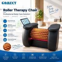 China Gomecy A72 Wooden Roller Massage Chair for Body Slimming and Wellness body sculpting machine with Adjustable Power and Touch Screen for Beauty Salon and Wellness Center for sale