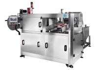 China Bottle Hot Air Round Bottle Shrink Sleeve Machine Automatic SUS304 Applicator for sale