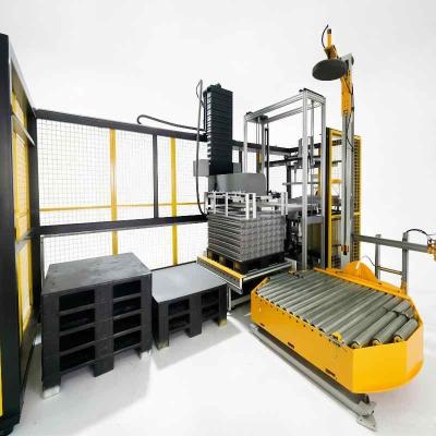 China High Speed Bottle Palletizer with PLC Control and Versatile Design for Automated Palletizing for sale