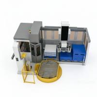 China Automatic Bottle Palletizer with Stainless Steel Frame PLC Touchscreen Interface and Dual-Pallet Circulating Storage for sale