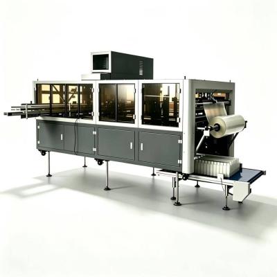 China Automatic Bottle Packing Machine Featuring Shrink Film Wrapping And Vacuum Heat Sealing For Plastic Bottle Packaging Applications for sale
