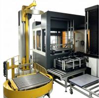 China Fully Automatic Gantry Palletizing And Inline Stretch Wrapping System for sale