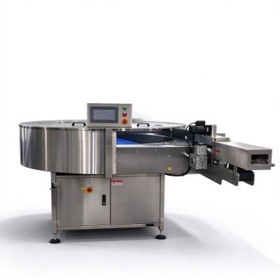 China SUS304 Stainless Steel Automatic Bottle Unscrambler, Adjustable Star Wheel, 120 Bottles Per Minute Sorting for sale