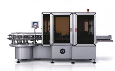 China Fully Automatic Bottle Packing Machine with PLC Touch Screen, Packing Speed 20 Boxes Per Hour for High-Speed Bottle Bagging Production for sale
