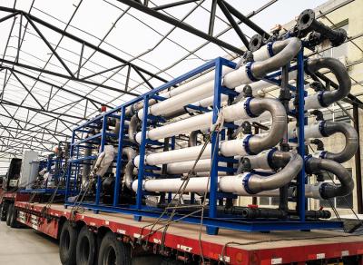 China 1000LPH FRP  Reverse Osmosis Water Purification Plant Double Stage for sale