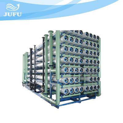China Purified Water Treatment System Reverse Osmosis Desalination Plant 30t/h Outlet Flow for sale