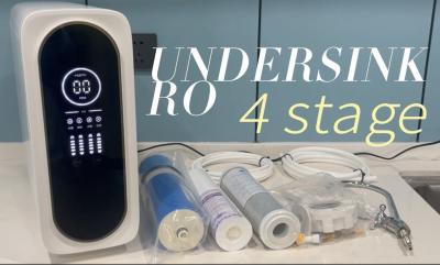 China 4 Stage Residential Reverse Osmosis Purification System 45 X 15.5 X 38.5cm for sale