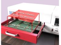 China HWGC Solder Paste Printer Desktop Reflow Oven 360mmX300mm for sale