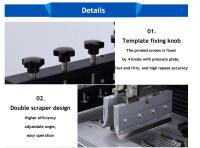 China OEM Solder Paste Dispenser Machine HWGC Semiauto Solder Stencil Printer for sale