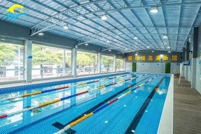 China Modern Family Size Above Ground Aluminum Swimming Pool 50×25×2M with Zn-Al-Mg Steel Frame for sale