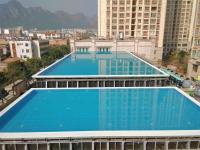 China Heavy Duty Outdoor Swimming Pool Kit 2000mm Depth Zn-Al-Mg Steel Frame Custom Sizes 50x25x2M for sale