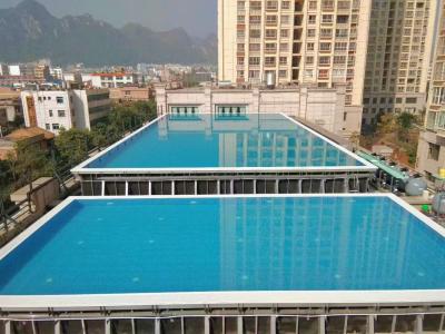 China Heavy Duty Outdoor Swimming Pool Kit 2000mm Depth Zn-Al-Mg Steel Frame Custom Sizes 50x25x2M for sale
